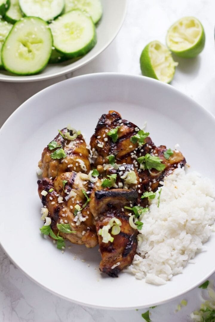 Grilled Chicken with Peanut Sauce & Sesame Cucumber • The Cook Report