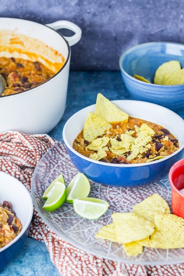 Cheesy Mexican Rice and Vegetable Tortilla Stew • The Cook Report