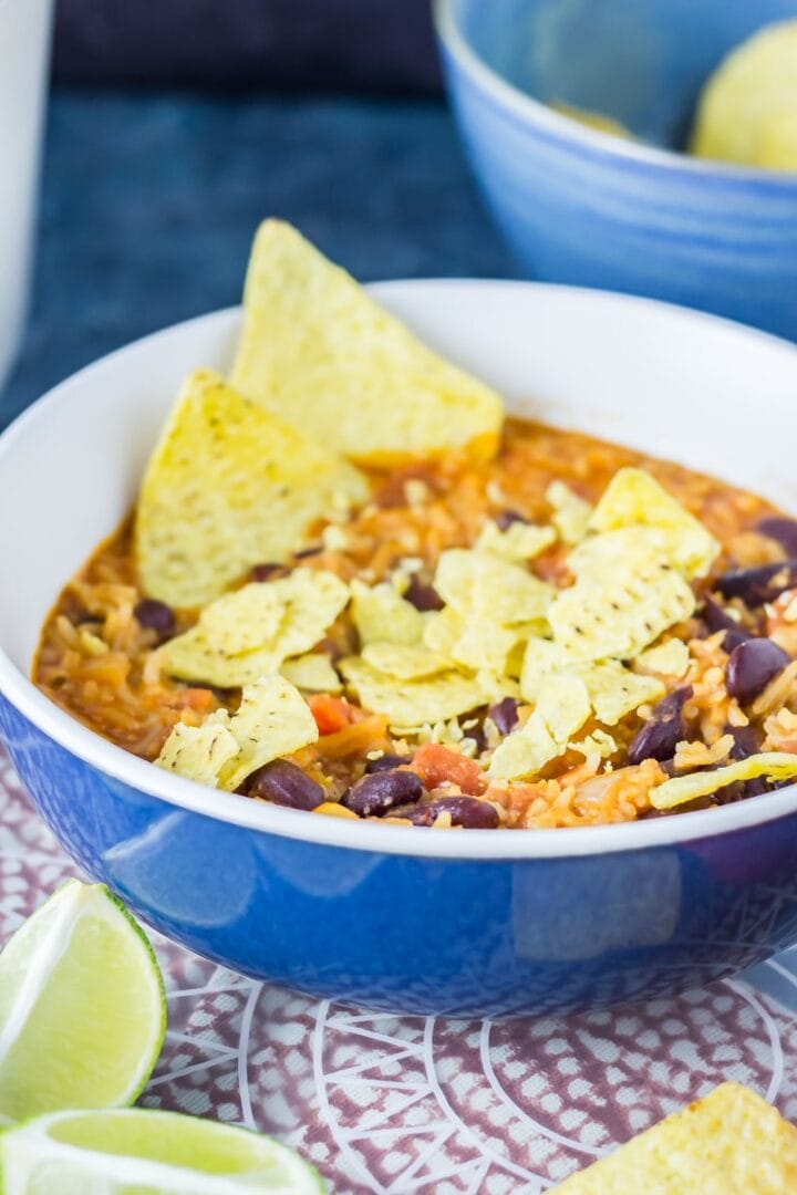 Cheesy Mexican Rice and Vegetable Tortilla Stew • The Cook Report