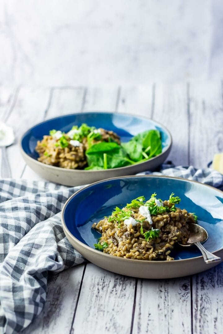 Black Garlic Risotto with Mushroom • The Cook Report