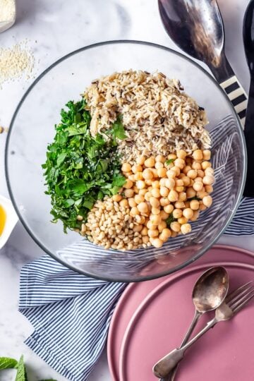 Winter Broccoli & Wild Rice Salad with Chickpeas • The Cook Report