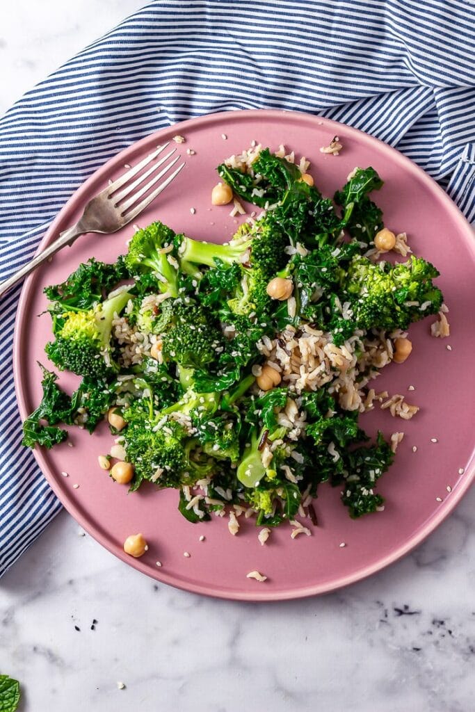Winter Broccoli & Wild Rice Salad with Chickpeas • The Cook Report