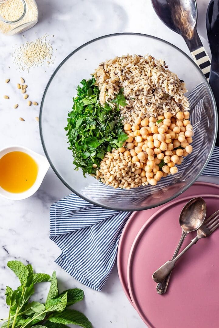 Winter Broccoli & Wild Rice Salad with Chickpeas • The Cook Report
