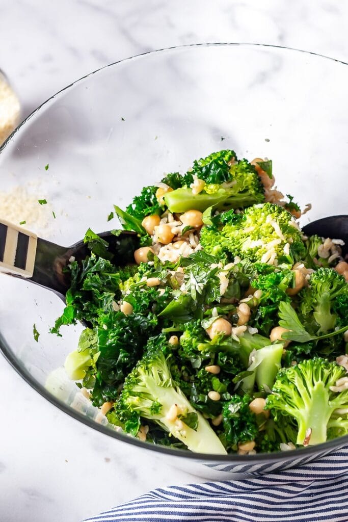 Winter Broccoli & Wild Rice Salad with Chickpeas • The Cook Report