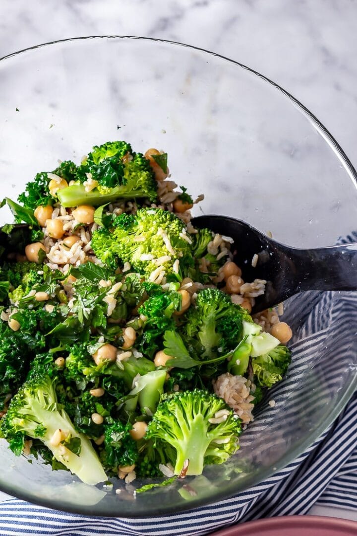 Winter Broccoli & Wild Rice Salad with Chickpeas • The Cook Report