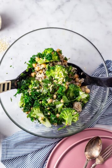 Winter Broccoli & Wild Rice Salad with Chickpeas • The Cook Report