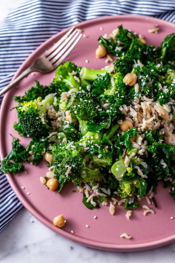 Winter Broccoli & Wild Rice Salad with Chickpeas • The Cook Report