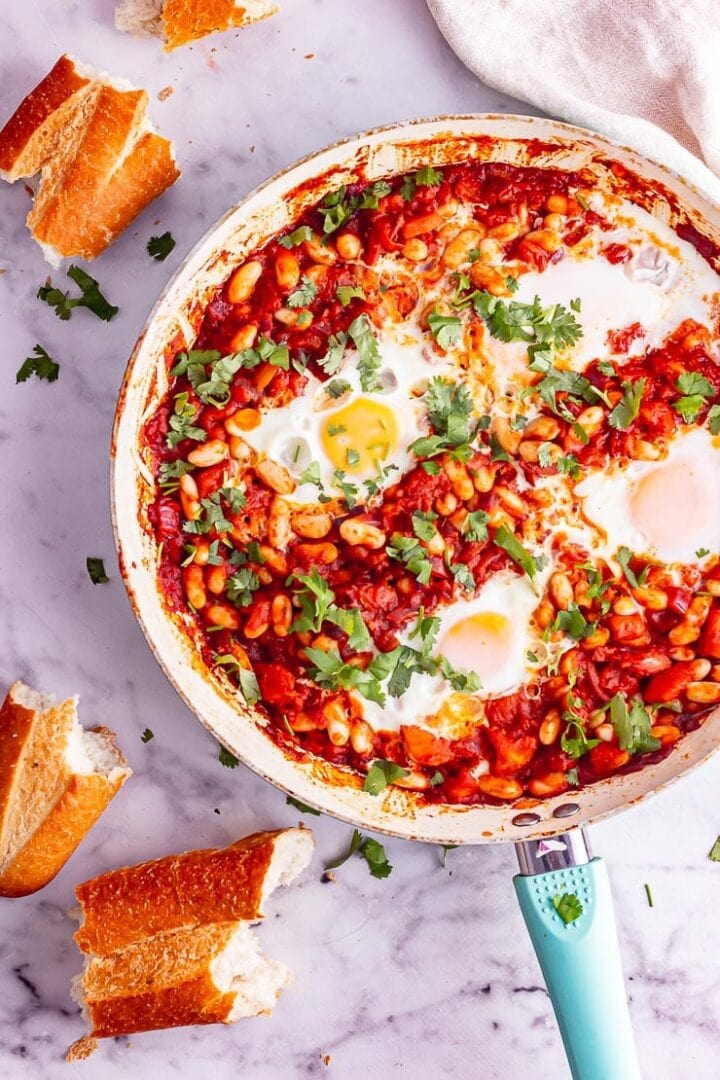 Breakfast Skillet with Spicy Beans • The Cook Report