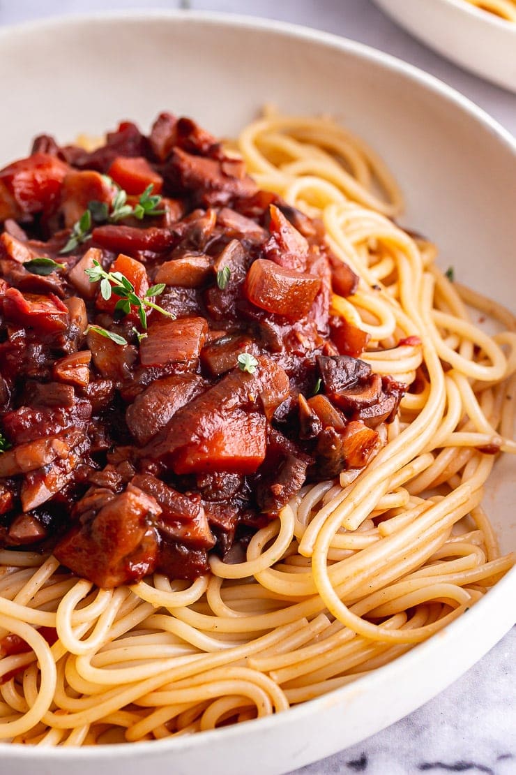 Vegetarian Spaghetti Bolognese With Mushrooms The Cook Report Vegetarian Spaghetti Bolognese With Mushrooms The Cook Report