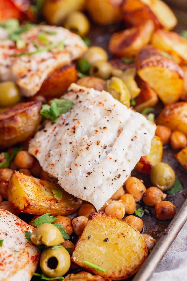 Easy Cod Traybake with Tomato, Potato & Chickpeas • The Cook Report