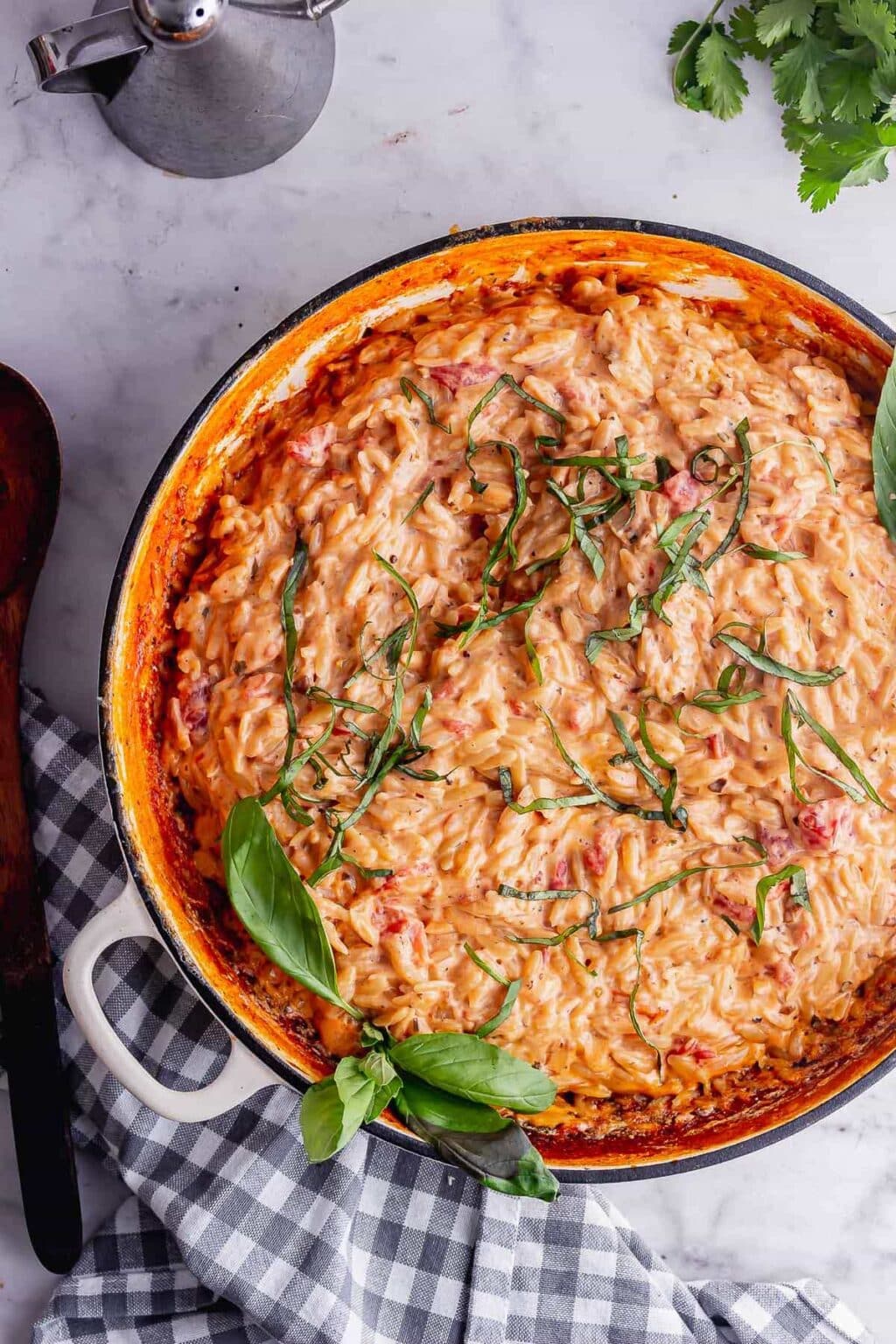 Orzo Risotto with Tomato & Mascarpone • The Cook Report