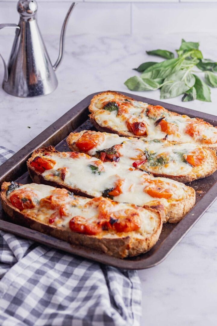 Easy and Delicious Caprese Toasts • The Cook Report