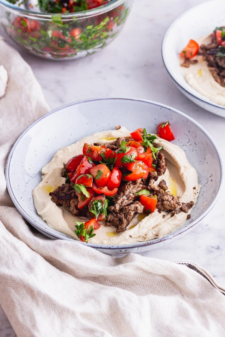 Spiced Beef Hummus Bowls • The Cook Report