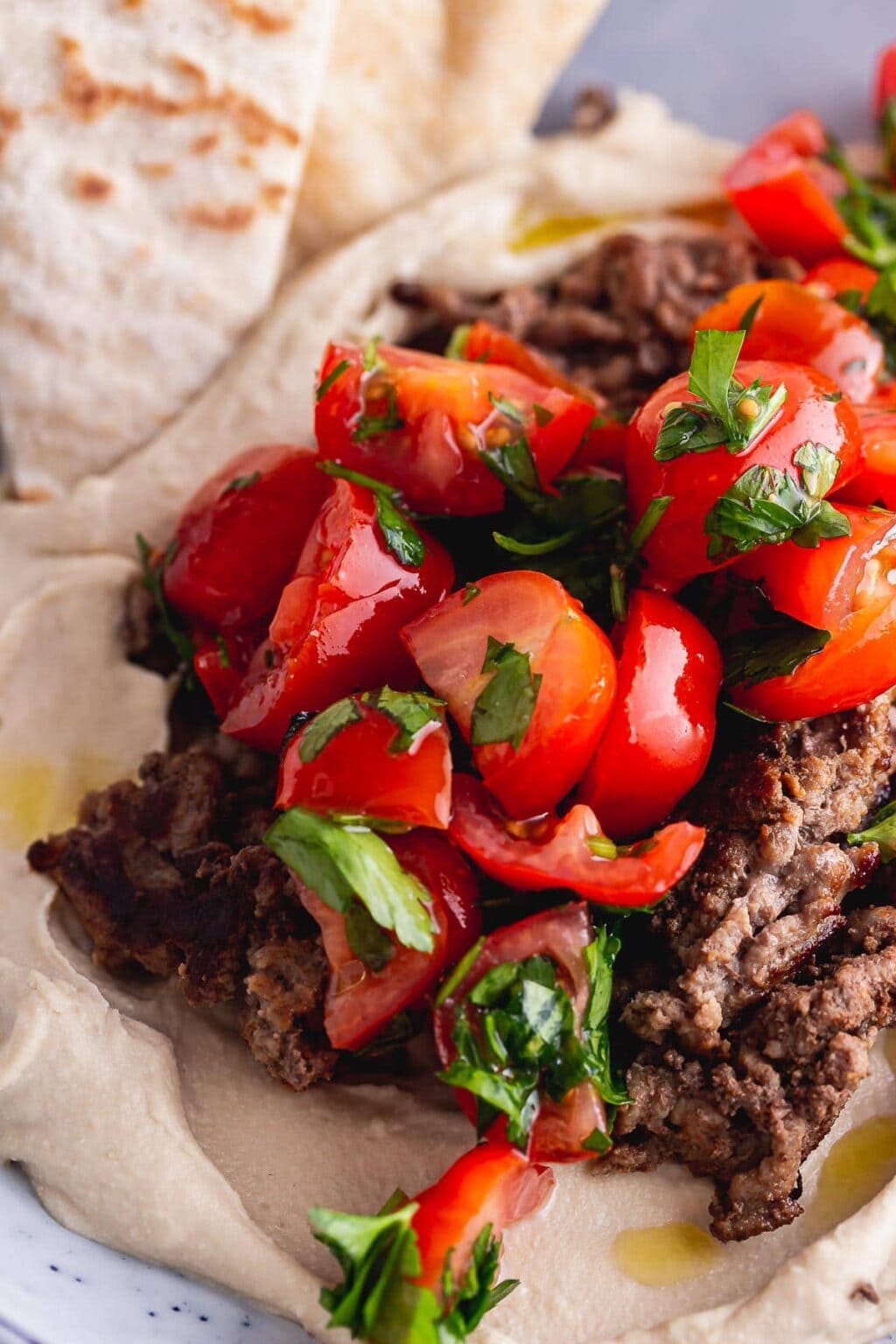 Spiced Beef Hummus Bowls • The Cook Report