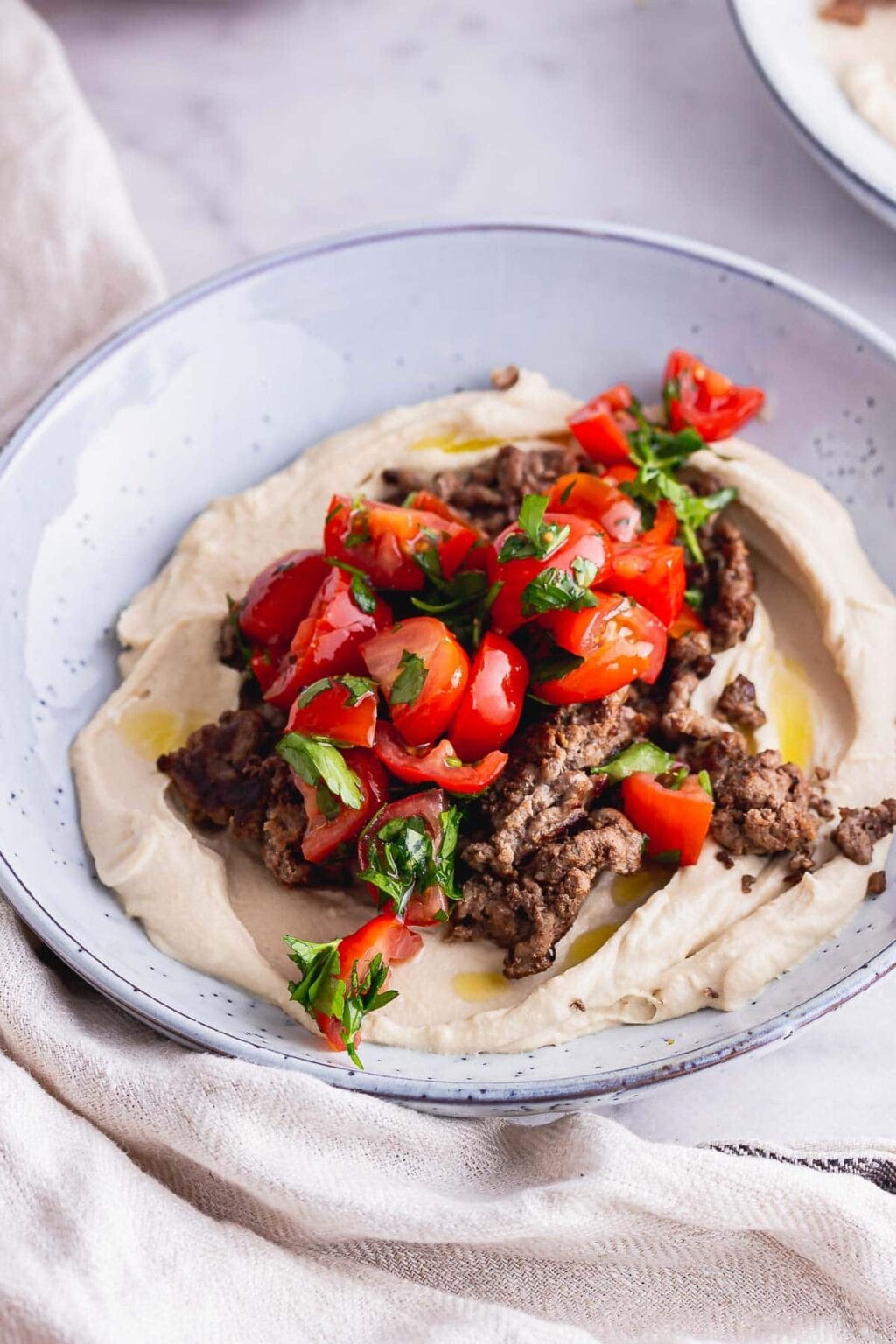 Spiced Beef Hummus Bowls • The Cook Report