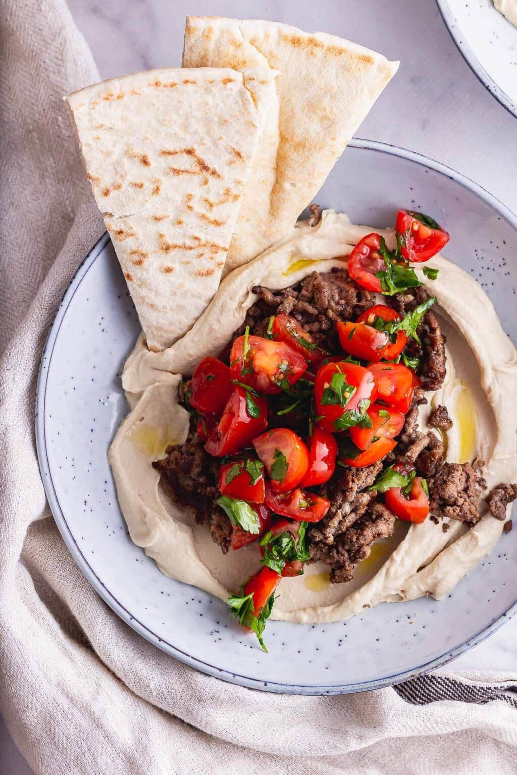 Spiced Beef Hummus Bowls • The Cook Report