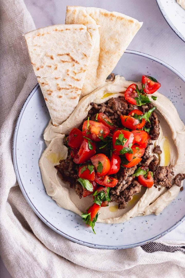 Spiced Beef Hummus Bowls • The Cook Report