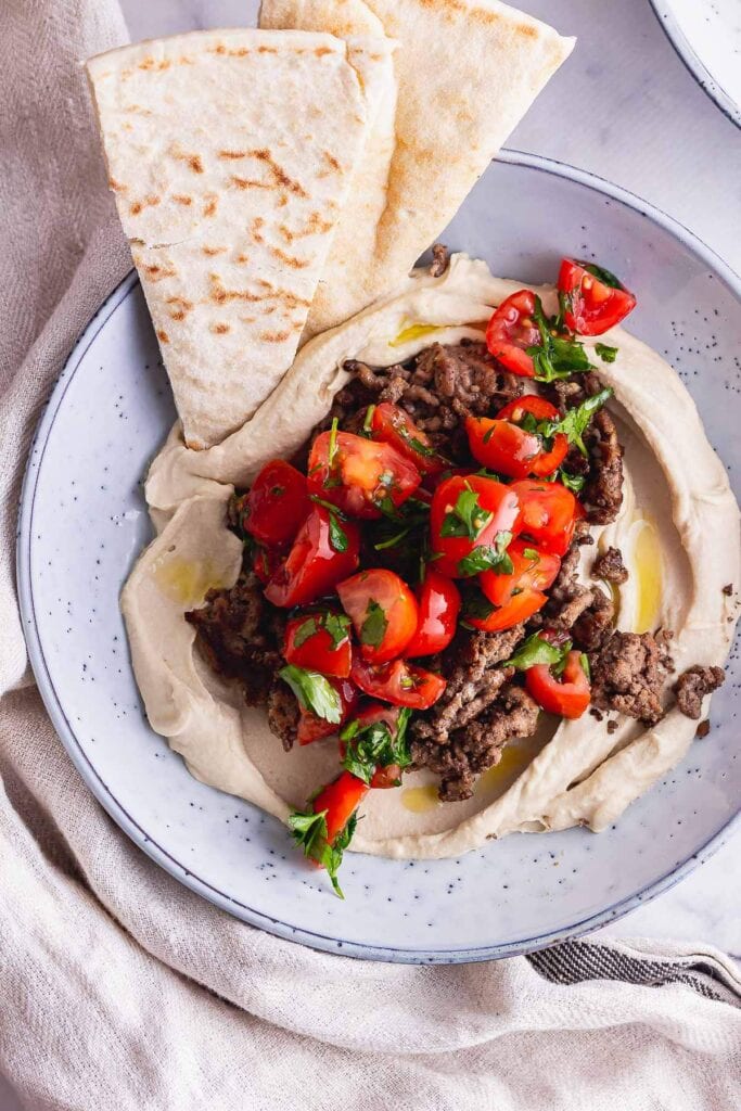 Spiced Beef Hummus Bowls • The Cook Report