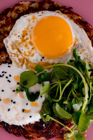 Halloumi & Potato Cake with Fried Eggs • The Cook Report
