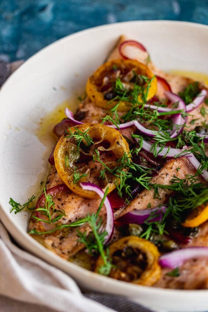 Buttery Baked Trout with Capers & Dill • The Cook Report