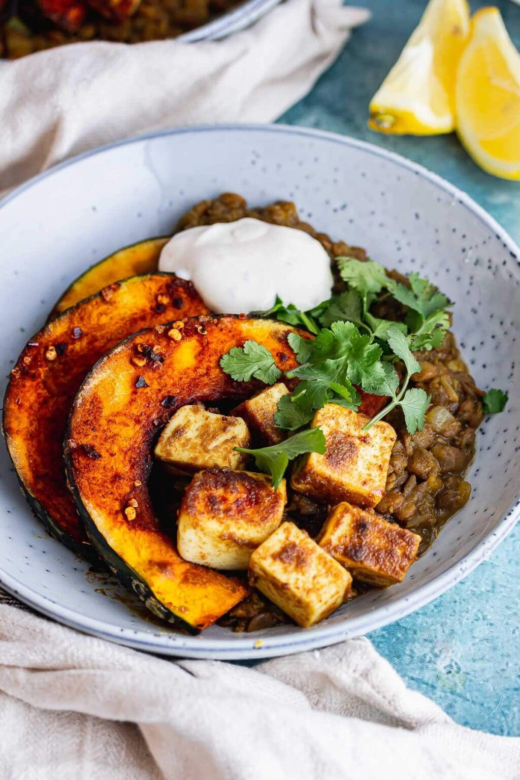 Spicy Lentils with Paneer and Caramelised Squash • The Cook Report