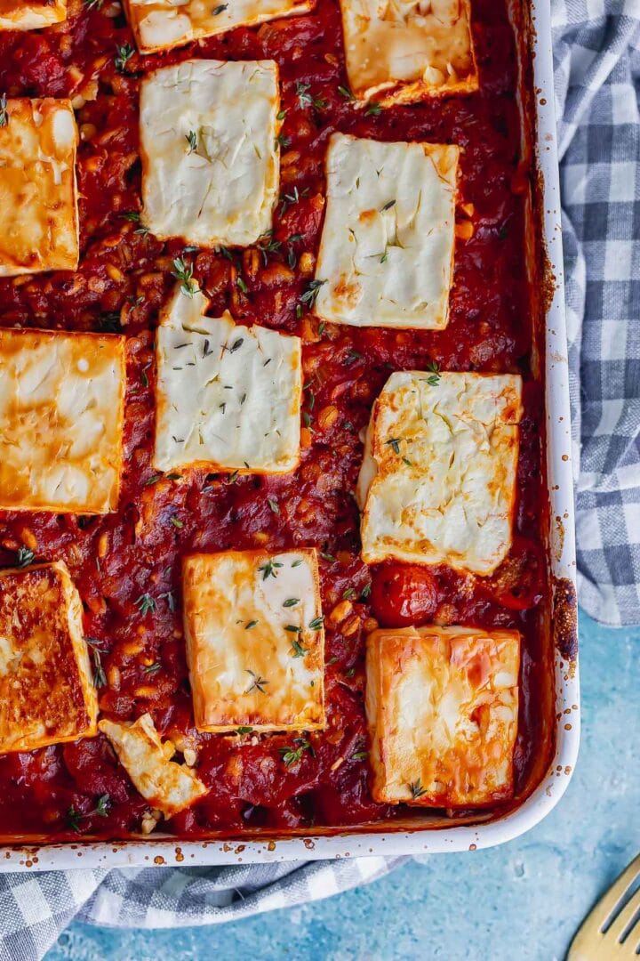 Baked Lentils & Barley with Feta • The Cook Report