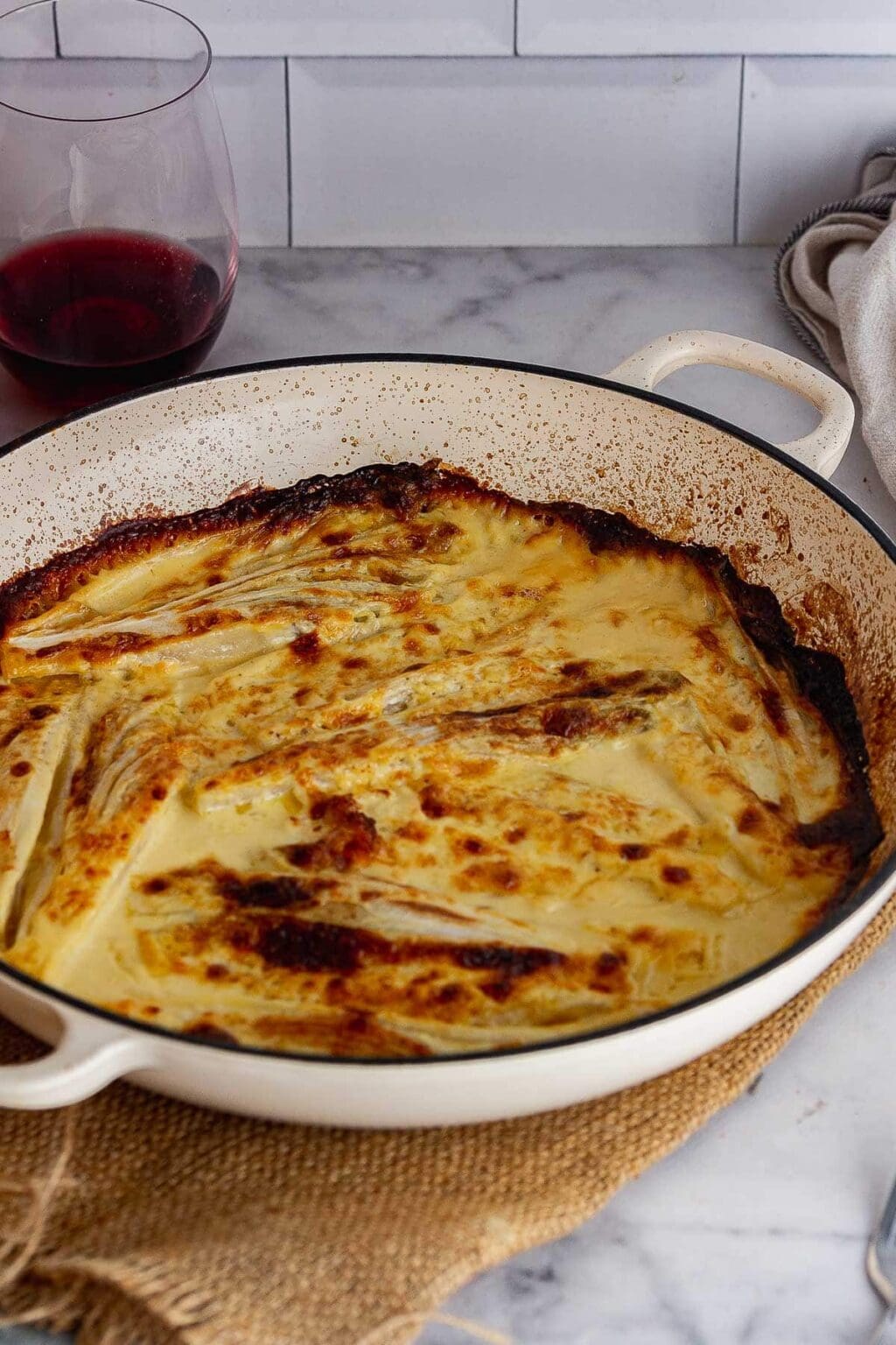 Braised Chicory Gratin with Gruyère • The Cook Report