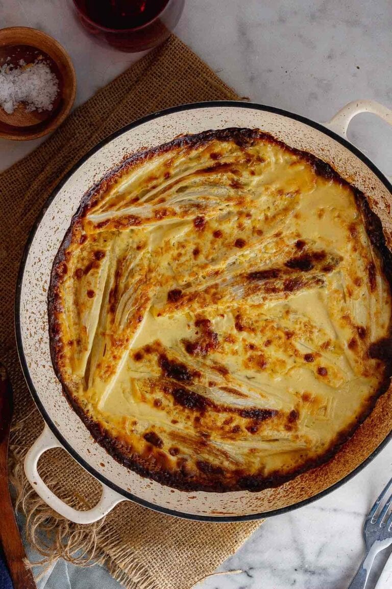 Braised Chicory Gratin with Gruyère • The Cook Report