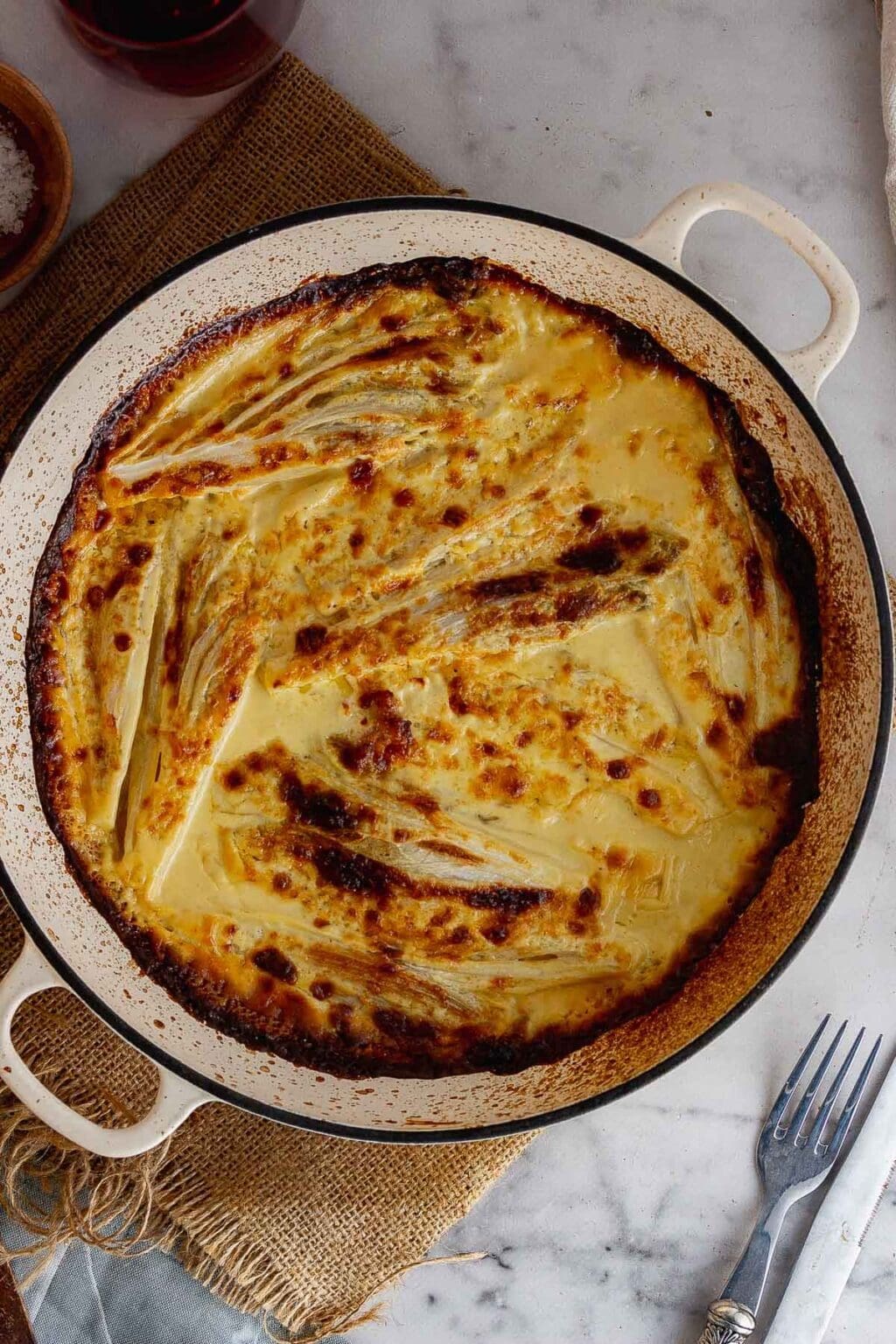Braised Chicory Gratin with Gruyère • The Cook Report