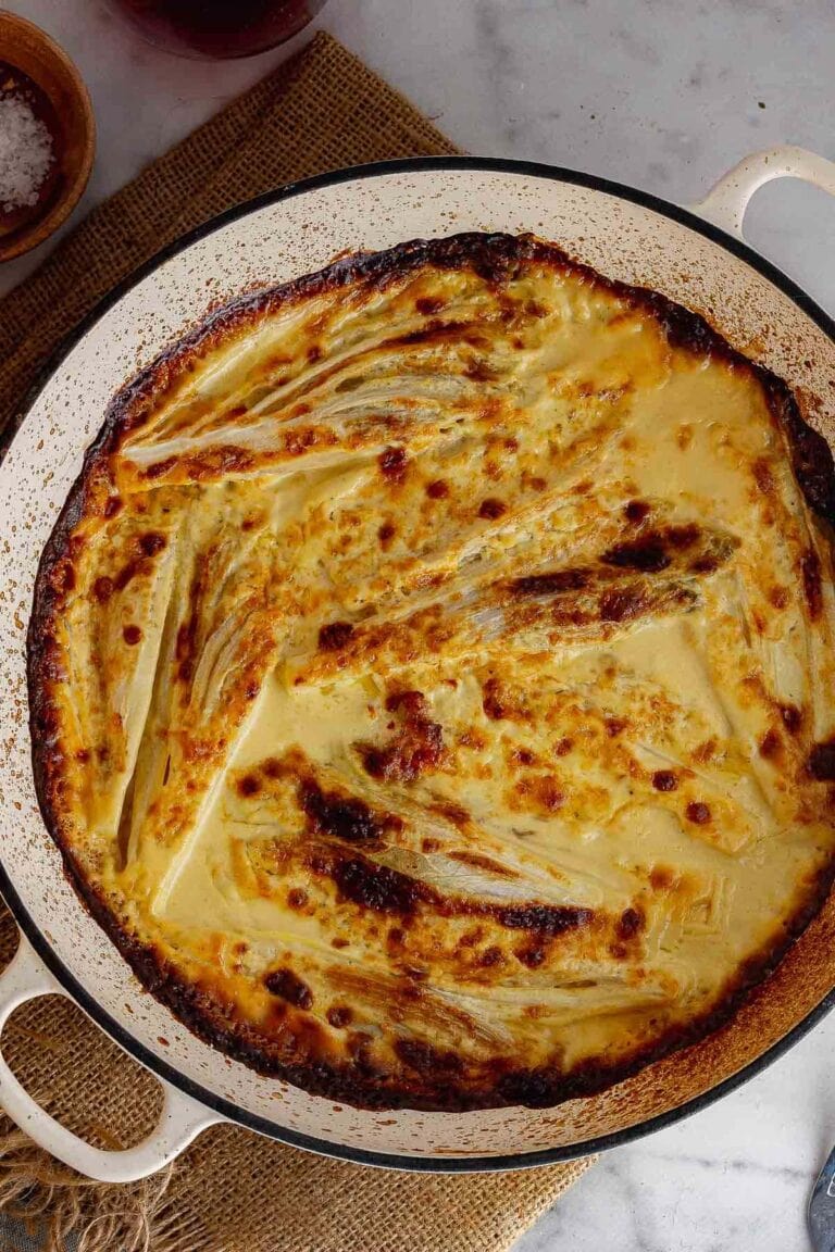 Braised Chicory Gratin with Gruyère • The Cook Report
