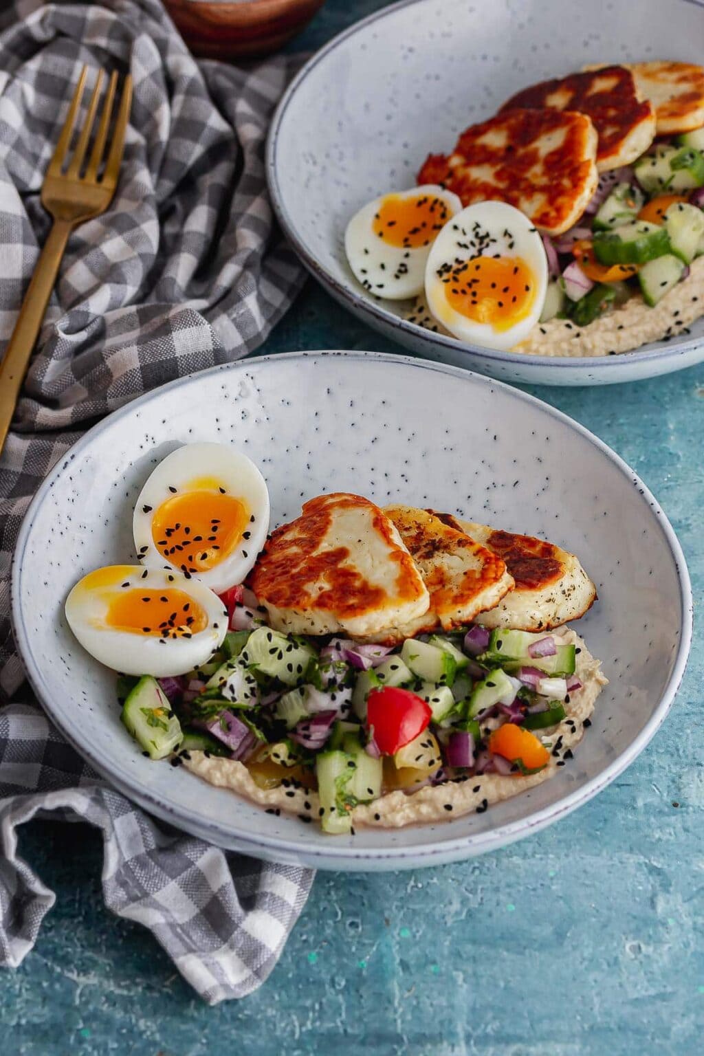 Halloumi Breakfast Bowl with Salad • The Cook Report