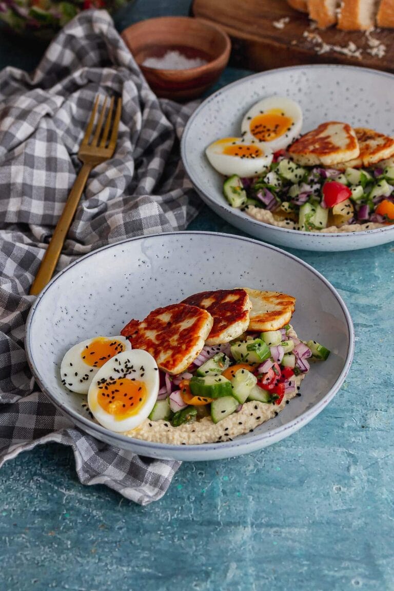 Halloumi Breakfast Bowl with Salad • The Cook Report