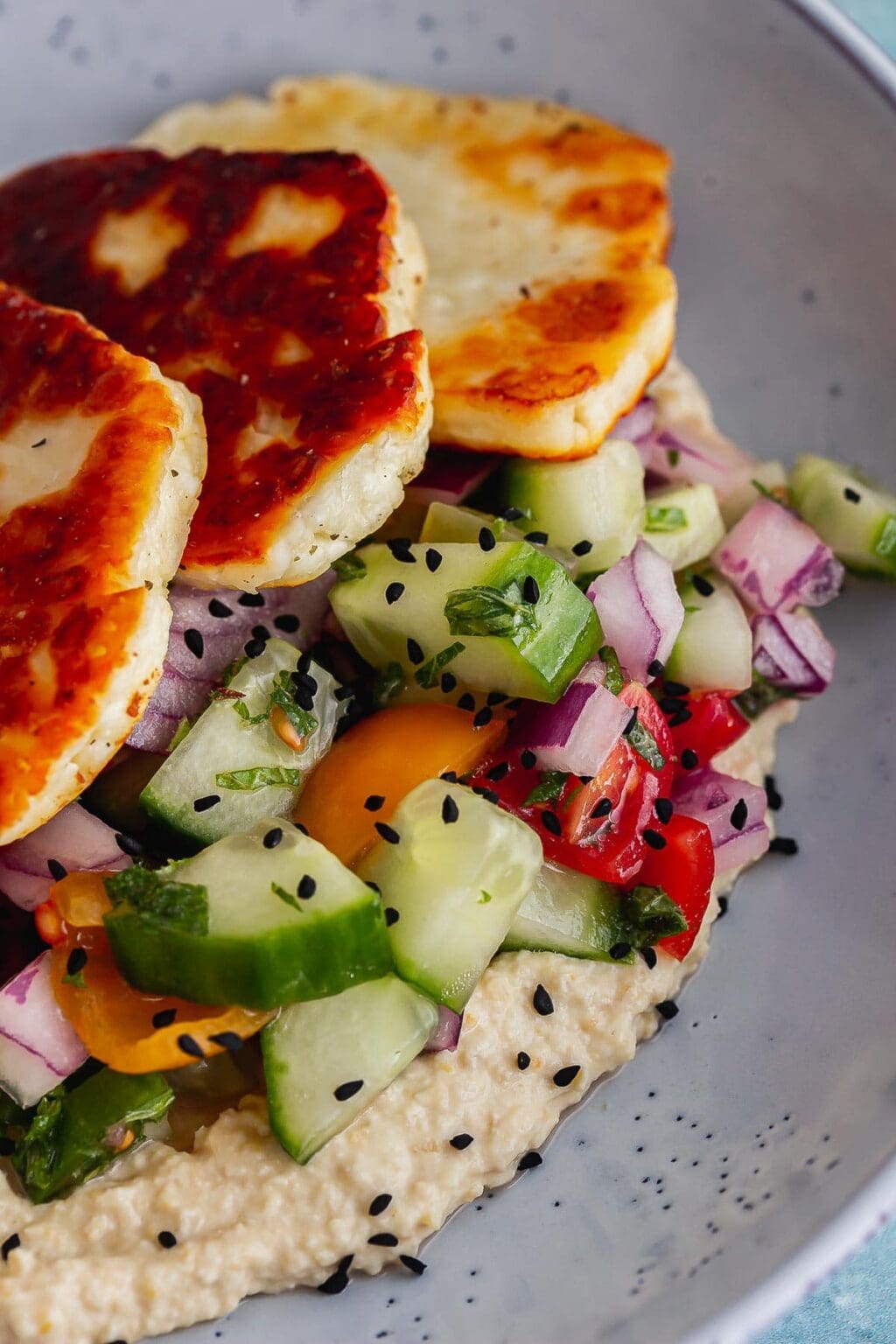 Halloumi Breakfast Bowl with Salad • The Cook Report