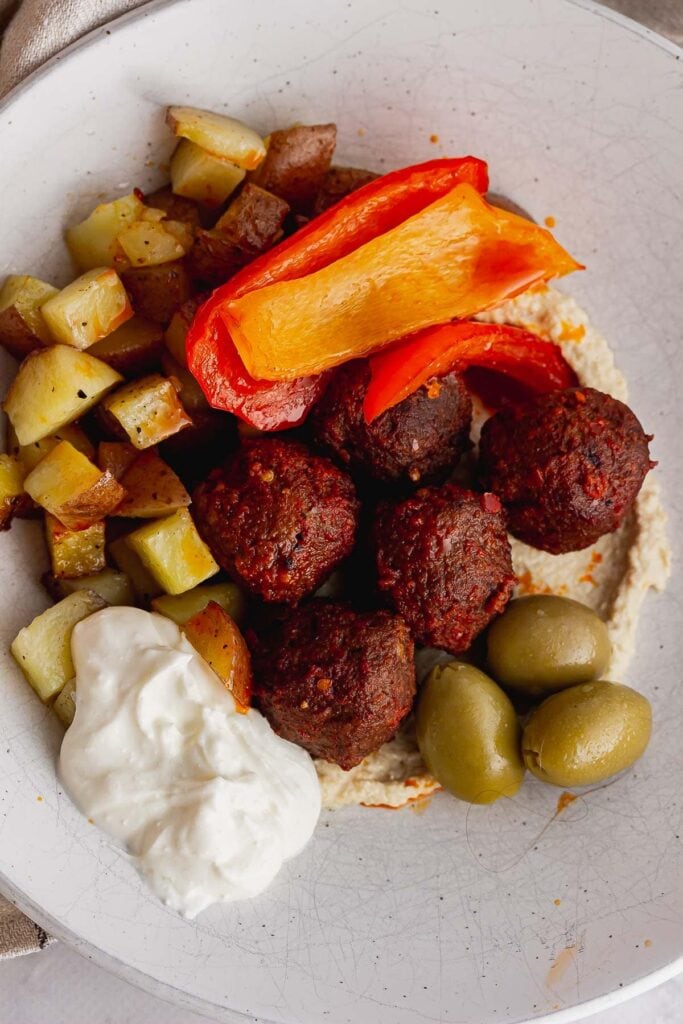 Spicy Meatballs with Potatoes & Feta • The Cook Report