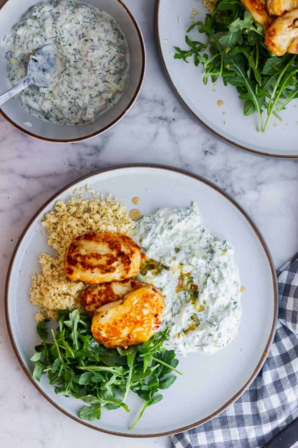 Honey Glazed Halloumi with Chilli & Tzatziki • The Cook Report