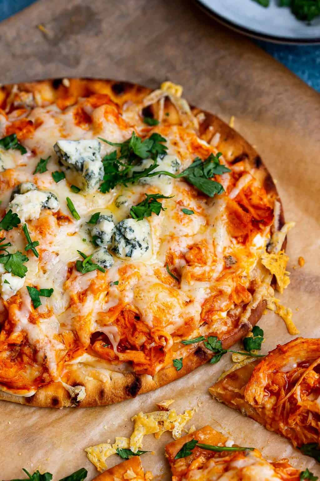 Buffalo Chicken Flatbreads • The Cook Report